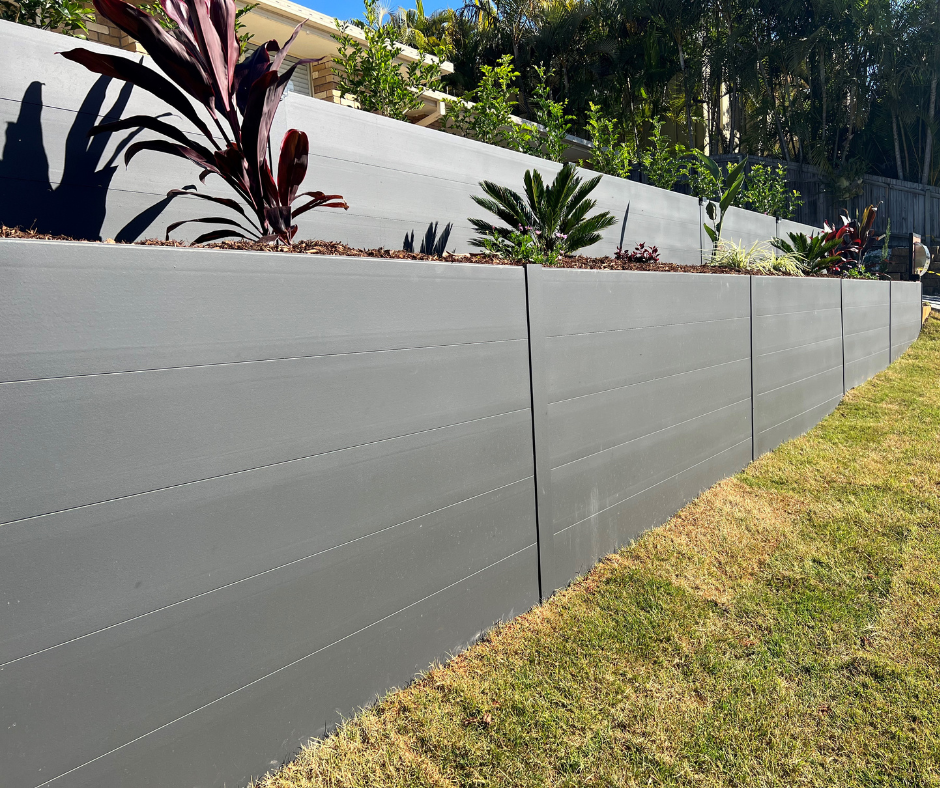 Composite Sleeper Retaining Walls